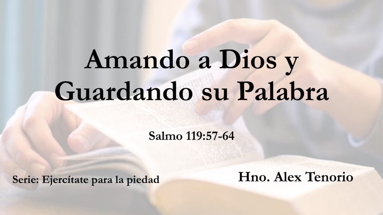 amando a dios a traves de la palabra