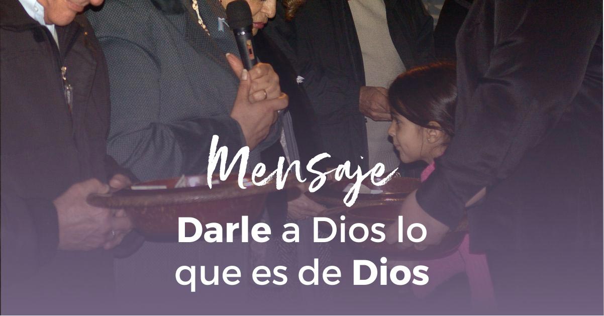 dar a dios lo que es de dios