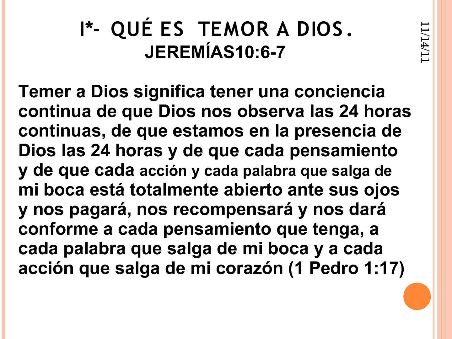 que significa temor de dios en la biblia